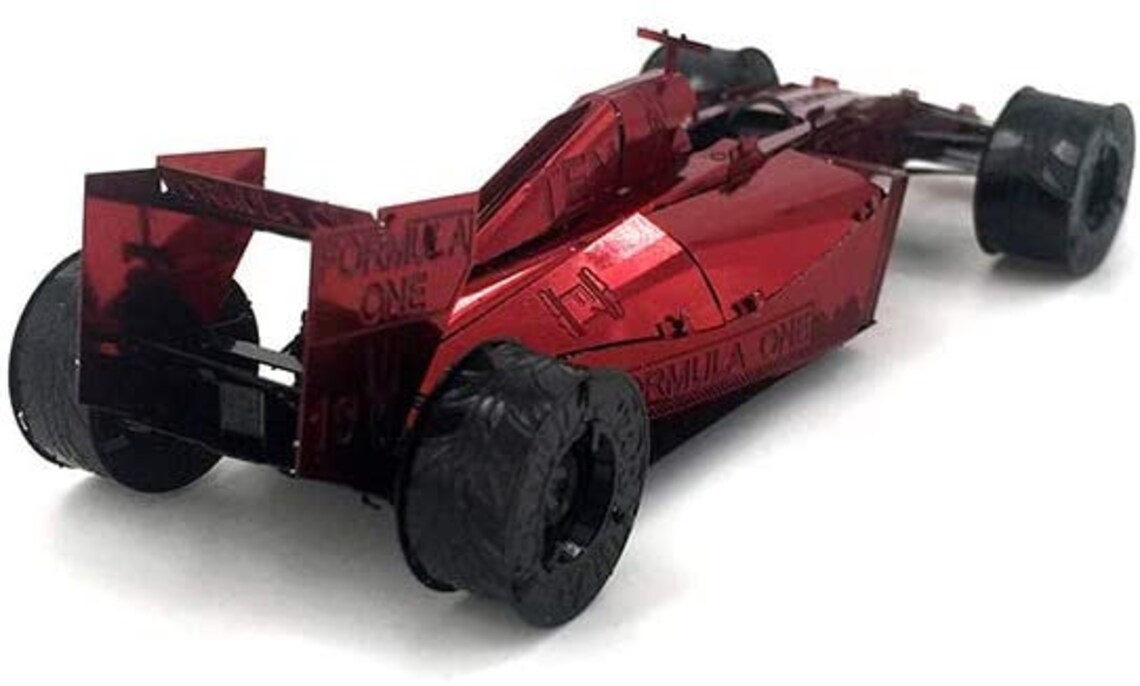 Formula 1 Car Metal Model Kit Pre coloured RED 3D Laser Cut | Etsy