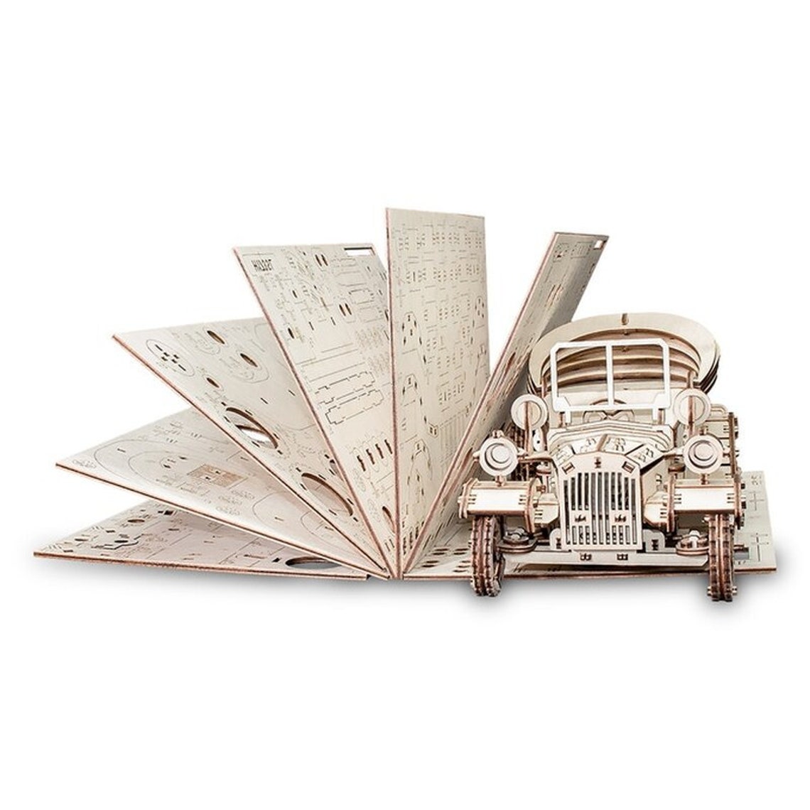 Hotrod Wooden Model Kit Retro Car Rubber Band Working Genuine - Etsy UK