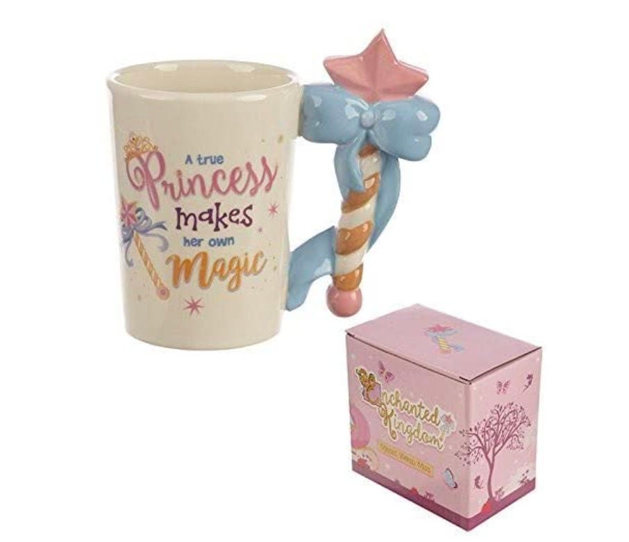 Fairy Princess Magic Wand Shaped Handle Mug - Etsy