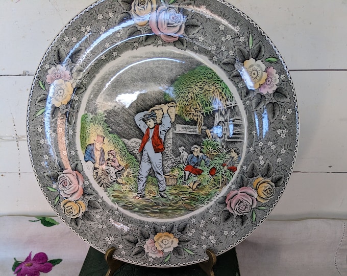 Adams Plate From the Series Engravings for the People Range 'husking ...