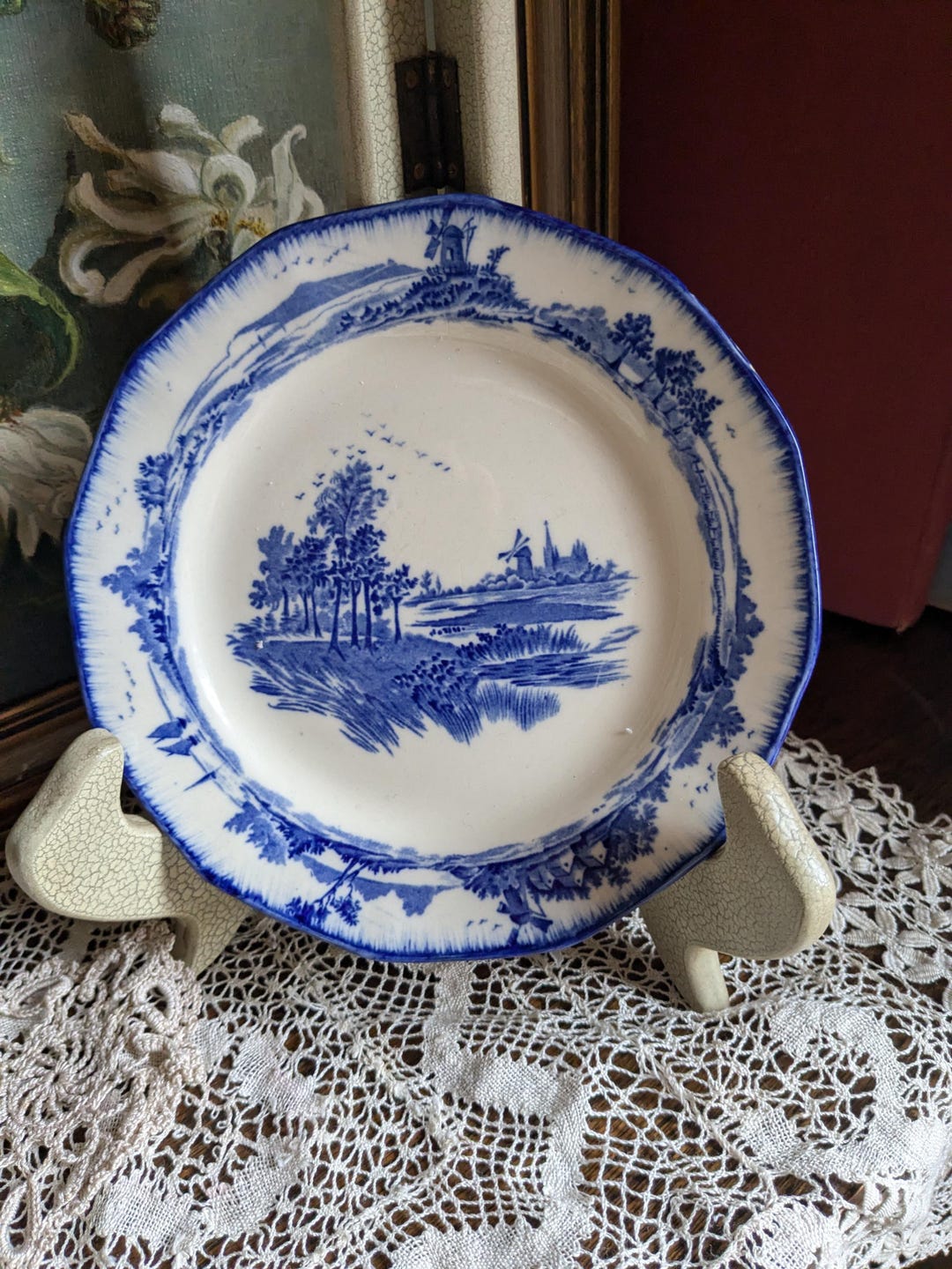 Royal Doulton Blue and White Side Plate 'norfolk' - Etsy