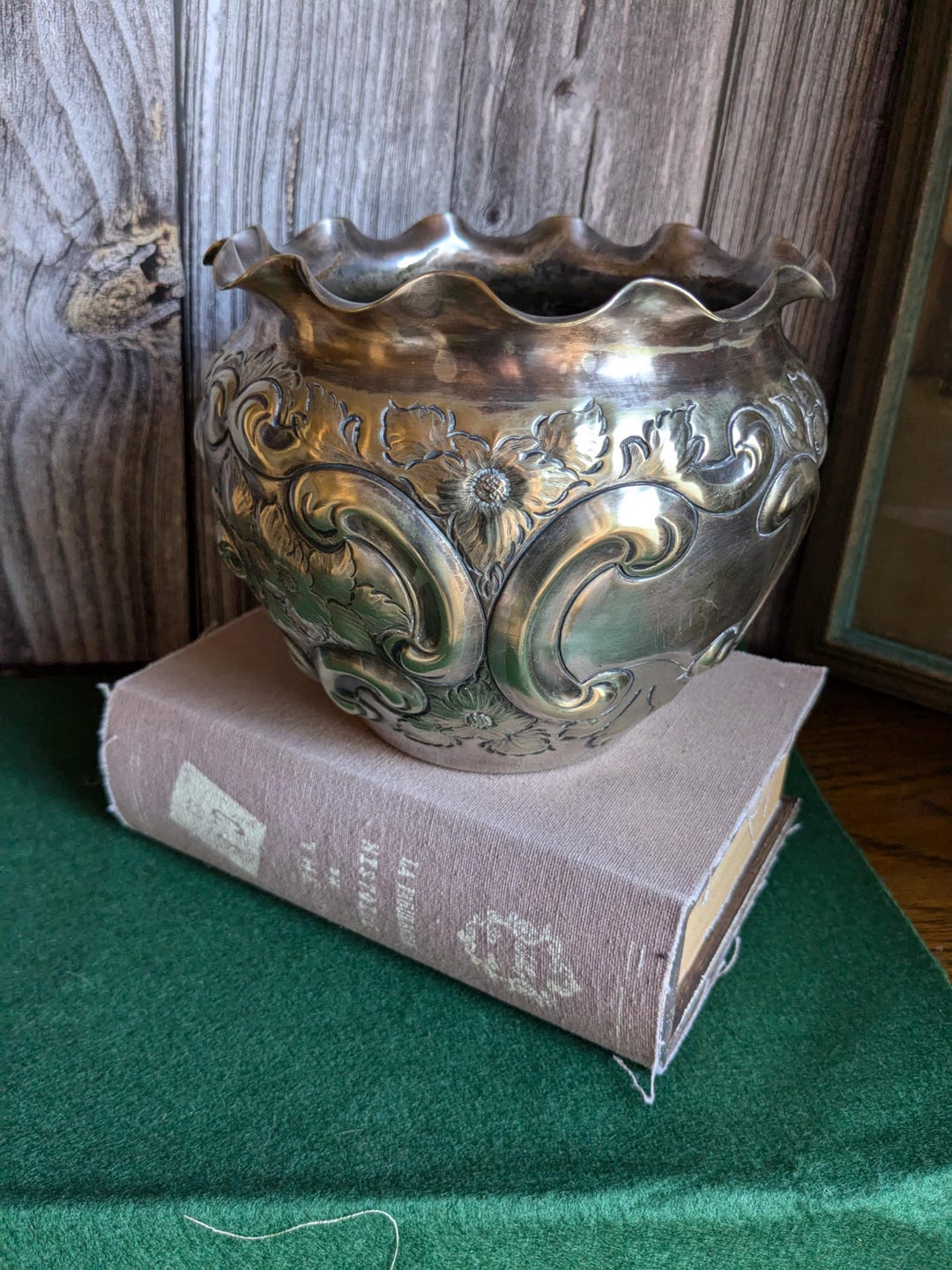 Antique Silver Plated Planter Repose Decoration Marked 5819 - Etsy