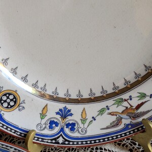 Antique Minton Plates 'berlin Bird' - Etsy