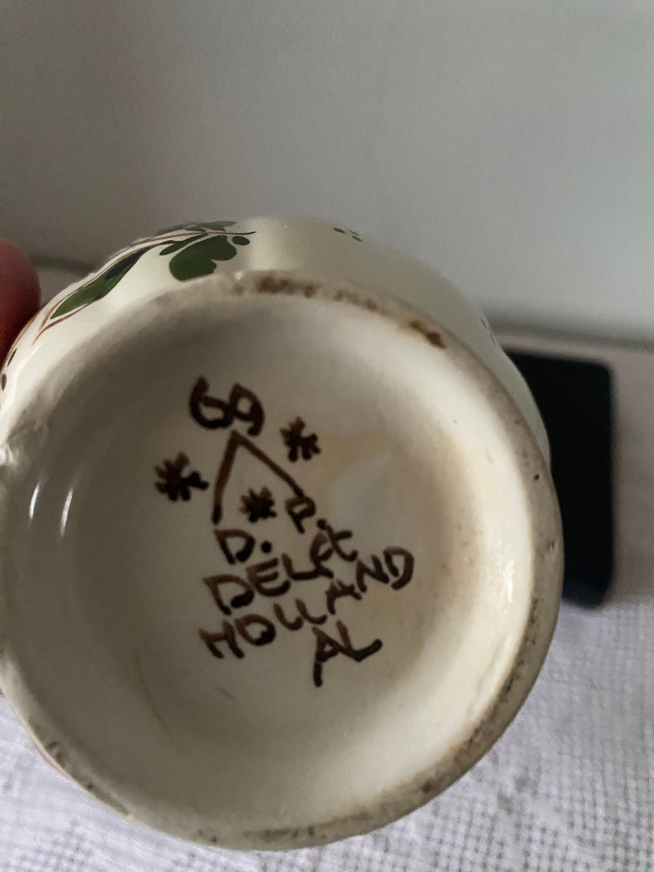 De Delftse Pauw Delft Small Vase Signed AL Mould Number 69 - Etsy UK