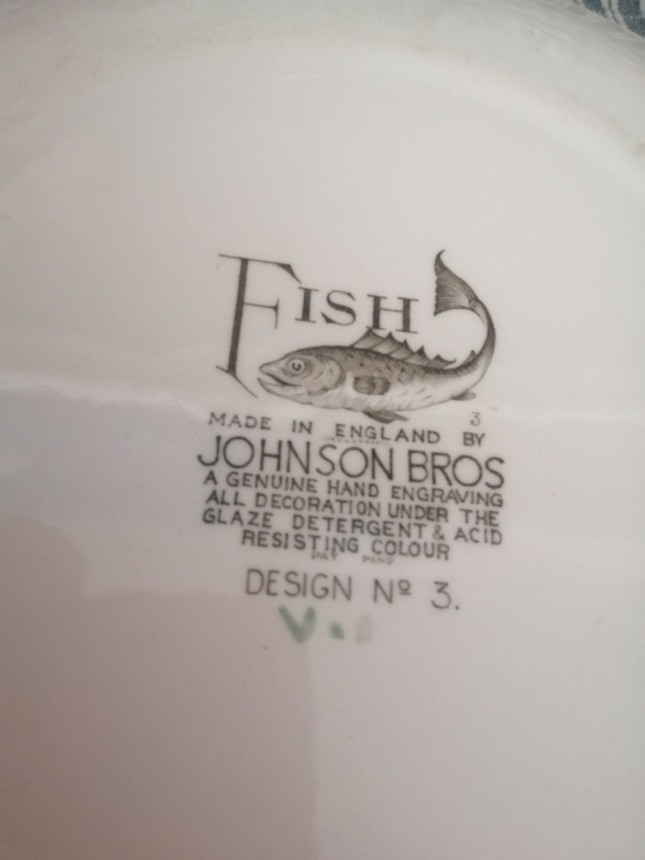 Johnson Bros 'fish' Plate No 3 - Etsy