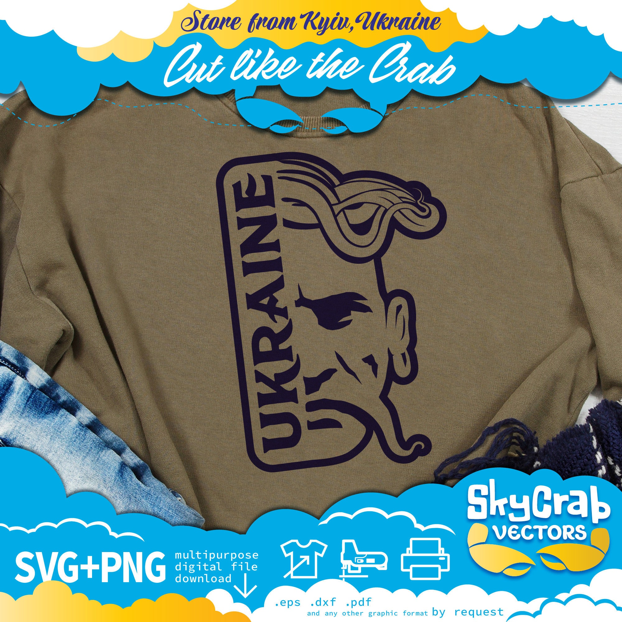 Ukraine Kozak Face Glory to Ukraine Heroes Face Kozak Kosak Warrior ...