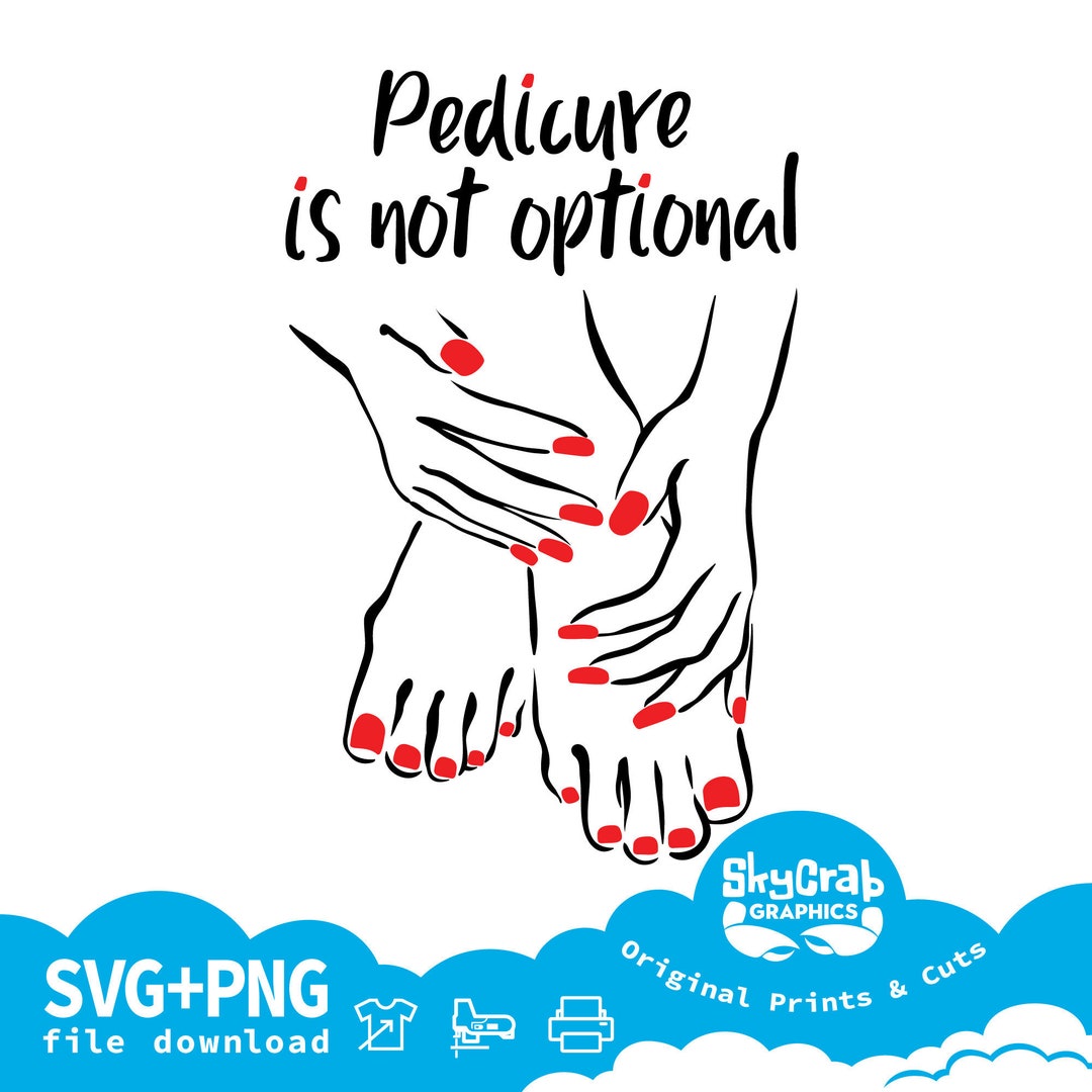 Nail Tech SVG, PNG, Female Hands With Manicure, Red Perfect Nails, I Do ...