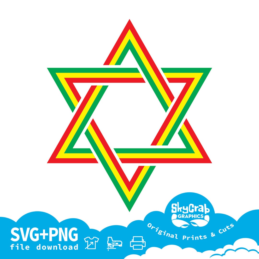 Kings Solomon Star, SVG, PNG, Rastafarian Star, Cannabis Lovers ...