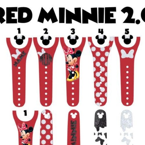 Swirly Mouse Heads MB2 Decal Vinyl Decal Magic Band Decal - Etsy