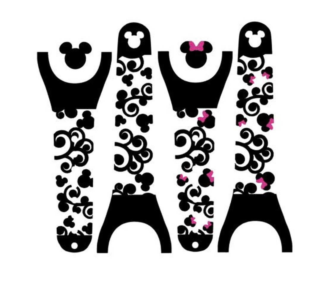 Swirly Mouse Heads MB2 Decal, Vinyl Decal, Magic Band Decal - Etsy