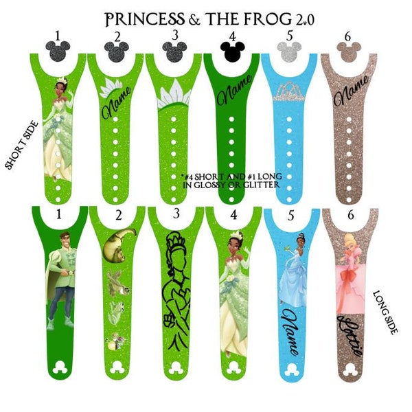 Magic Band Skins Princess and the Frog - Etsy