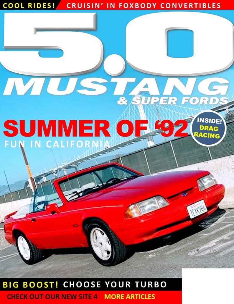 5.0 Mustang Magazine Template fully Editable Digital | Etsy