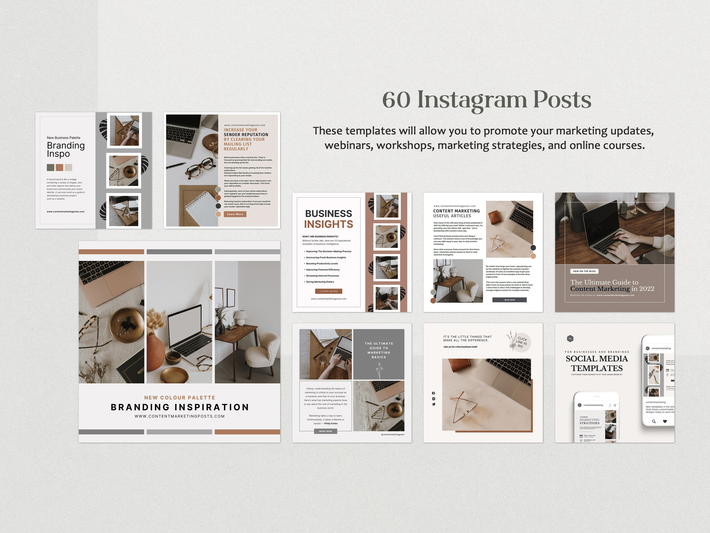 Instagram Marketing Templates Canva Online Marketing Strategy Instagram ...