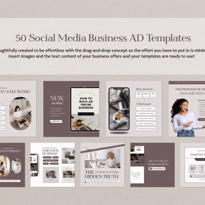 Instagram & Social Media AD Template Editable Canva Templates for ...