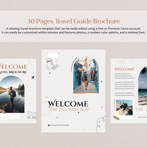 Editable Travel Brochure Canva Template | Agency Flyer Design for ...