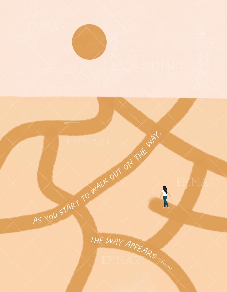 The Way Digital Art Print - Etsy