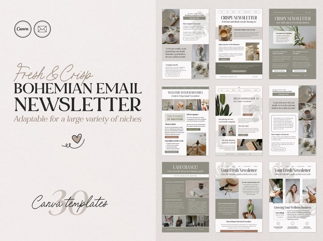 Fresh Email Newsletter Templates | Newsletter Design Graphics ...