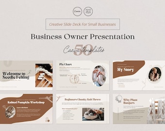Editable Canva Course Slide Deck | Social Media Presentation Templates ...