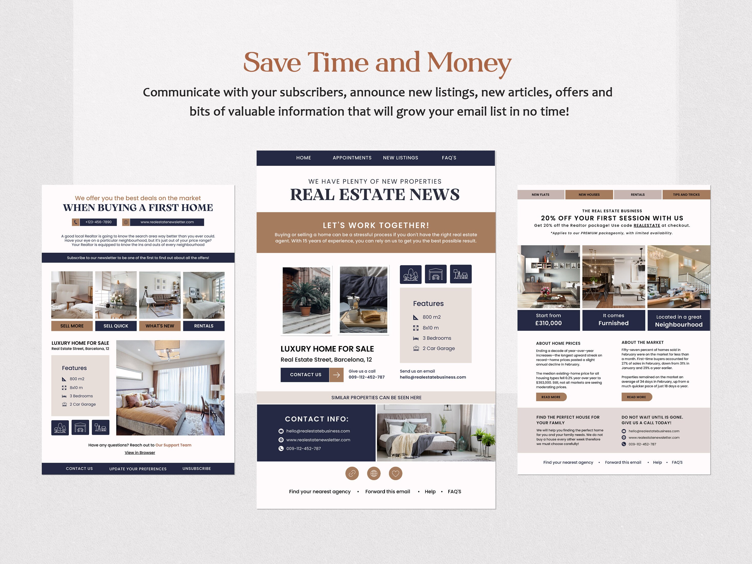 Real Estate Newsletter Templates | Email Marketing Templates for Real ...