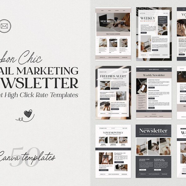 Newsletter Template - Etsy