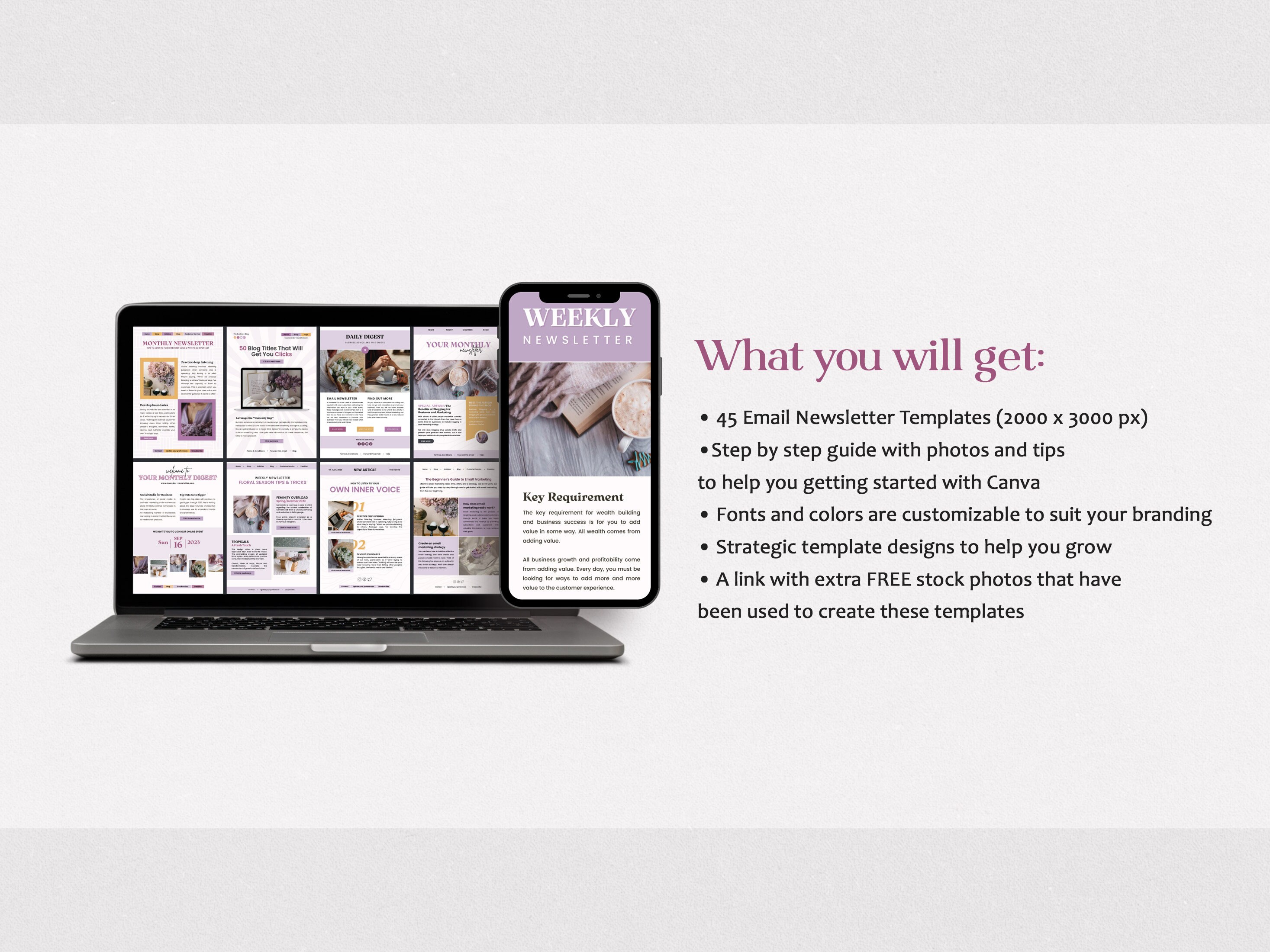 Newsletter Travel Blogger Templates Mailchimp Newsletter - Etsy