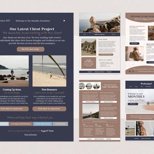 Summer Email Newsletter Templates | Editable Canva Designs for ...