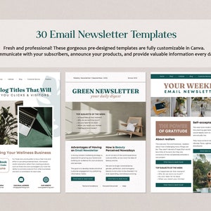Lifestyle Email Newsletter Templates | Canva Editable Email Digest ...
