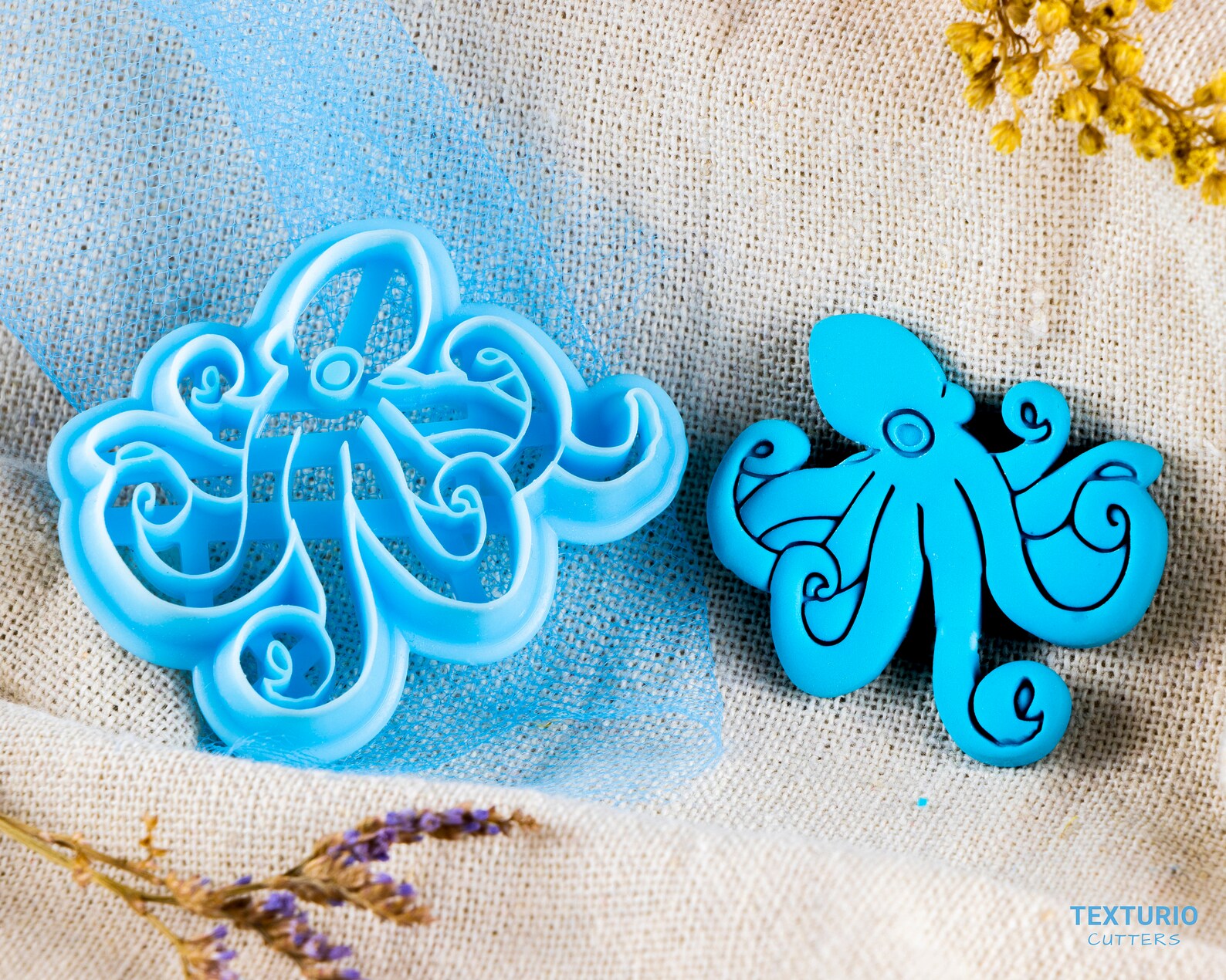 Octopus Clay Cutter I Polymer Clay Cutters for Polymer Clay I Texturio ...