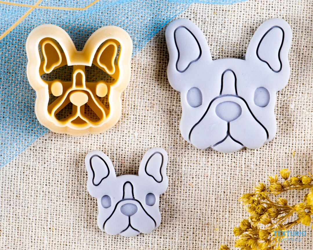 Dog Cutter I Bulldog Cutter I Texturio Polymer Clay Cutter for Polymer ...