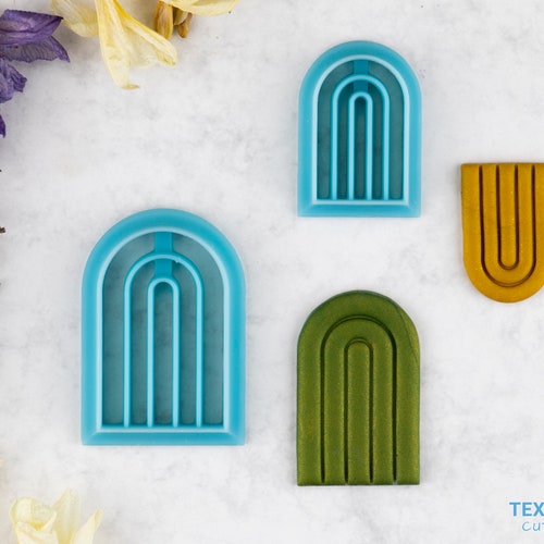 Half Arch Shape Polymer Clay Cutter I Texturio Cutters for - Etsy