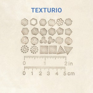 Spiral Stamp, Geometric Stamp I Pottery Stamp Set I Polymer Clay Stamp ...