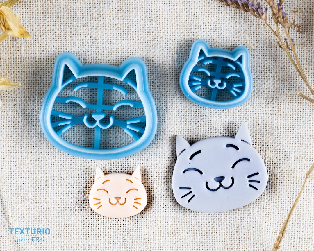 Cat Polymer Clay Cutter I Texturio Clay Cutters for Polymer Clay I ...