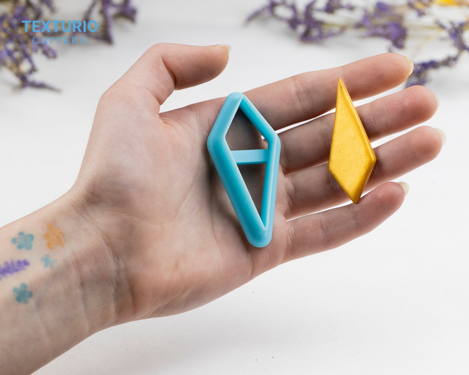 Crystal Shape Polymer Clay Cutter I Texturio Cutters for - Etsy