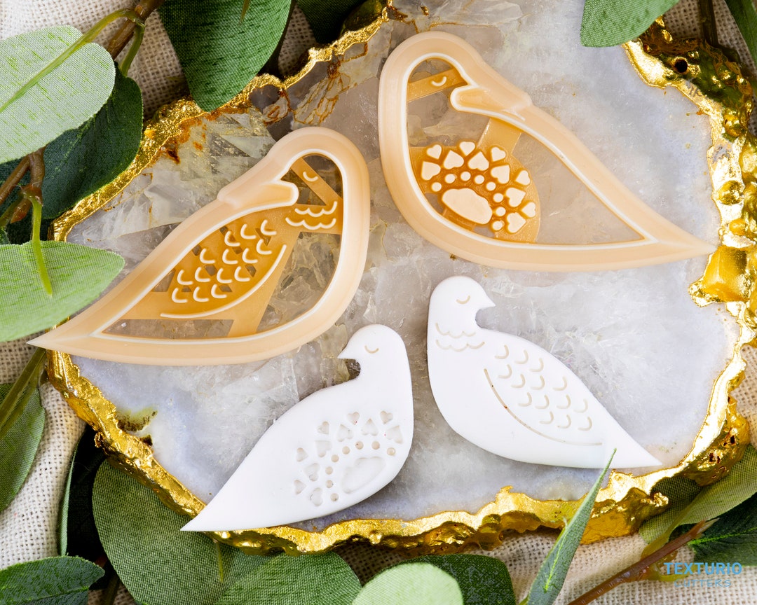 Bird Cutter I Animal Cutter I Polymer Clay Cutter Set I Texturio Clay ...