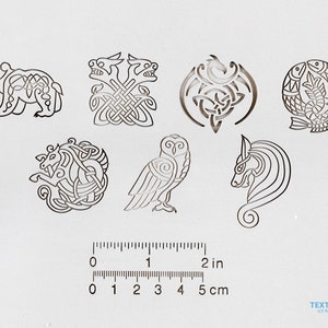 Celtic Bear Stamp I Polymer Clay Stamp I Pottery Stamp I Polymer Clay ...