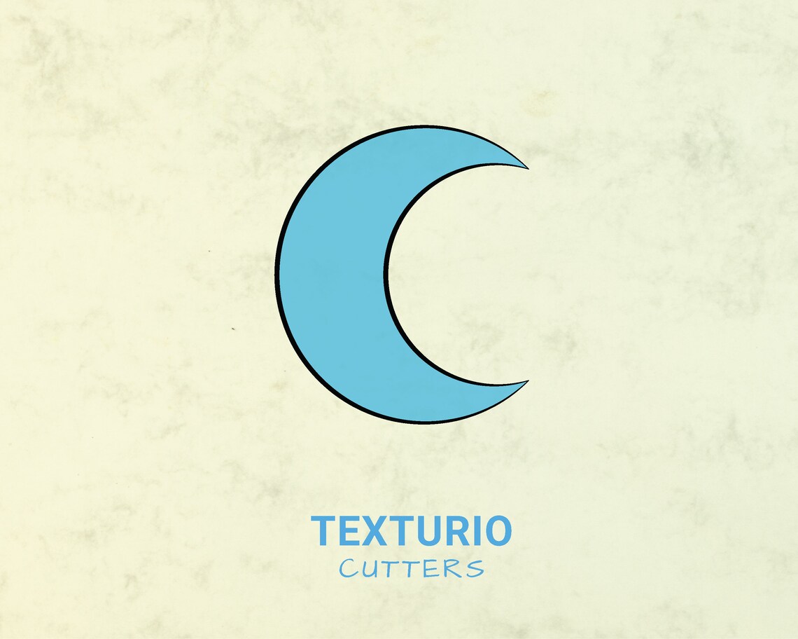 Moon Shape Polymer Clay Cutter I Texturio Cutters for Polymer - Etsy