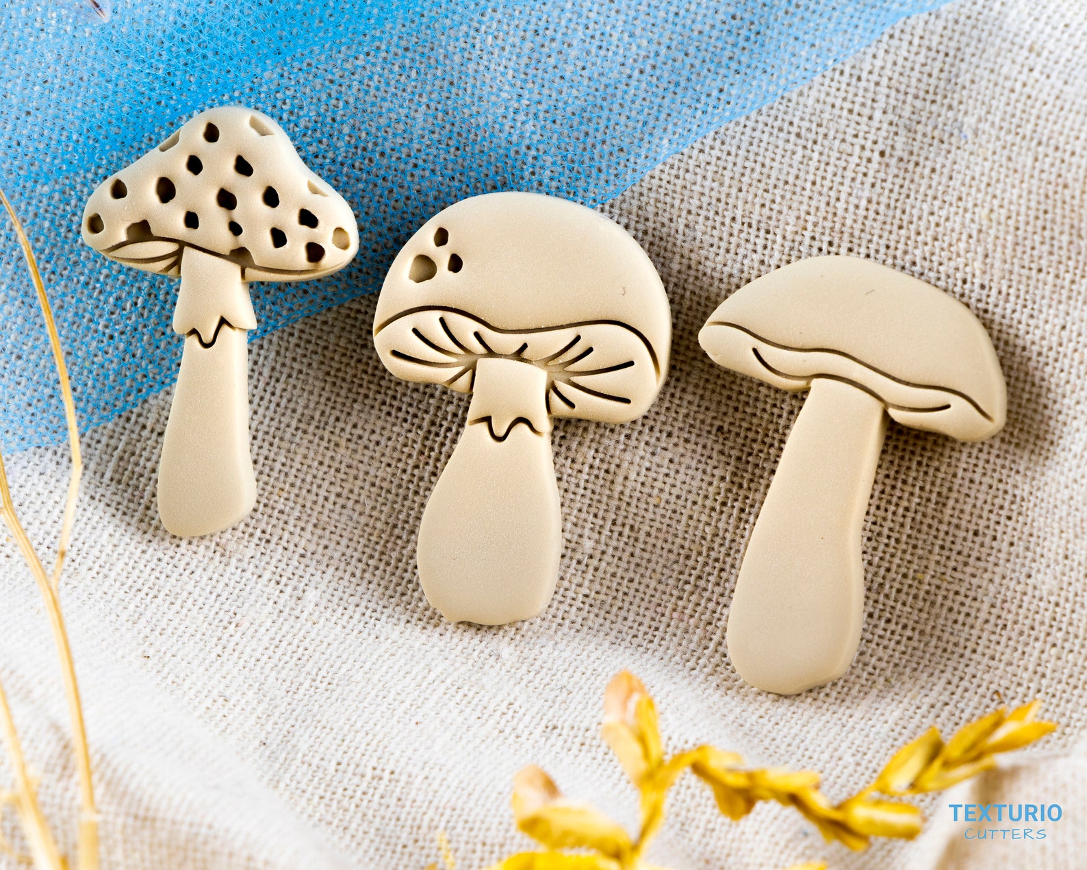 Mushroom Woodland Cutter I Texturio Polymer Clay Cutter for - Etsy