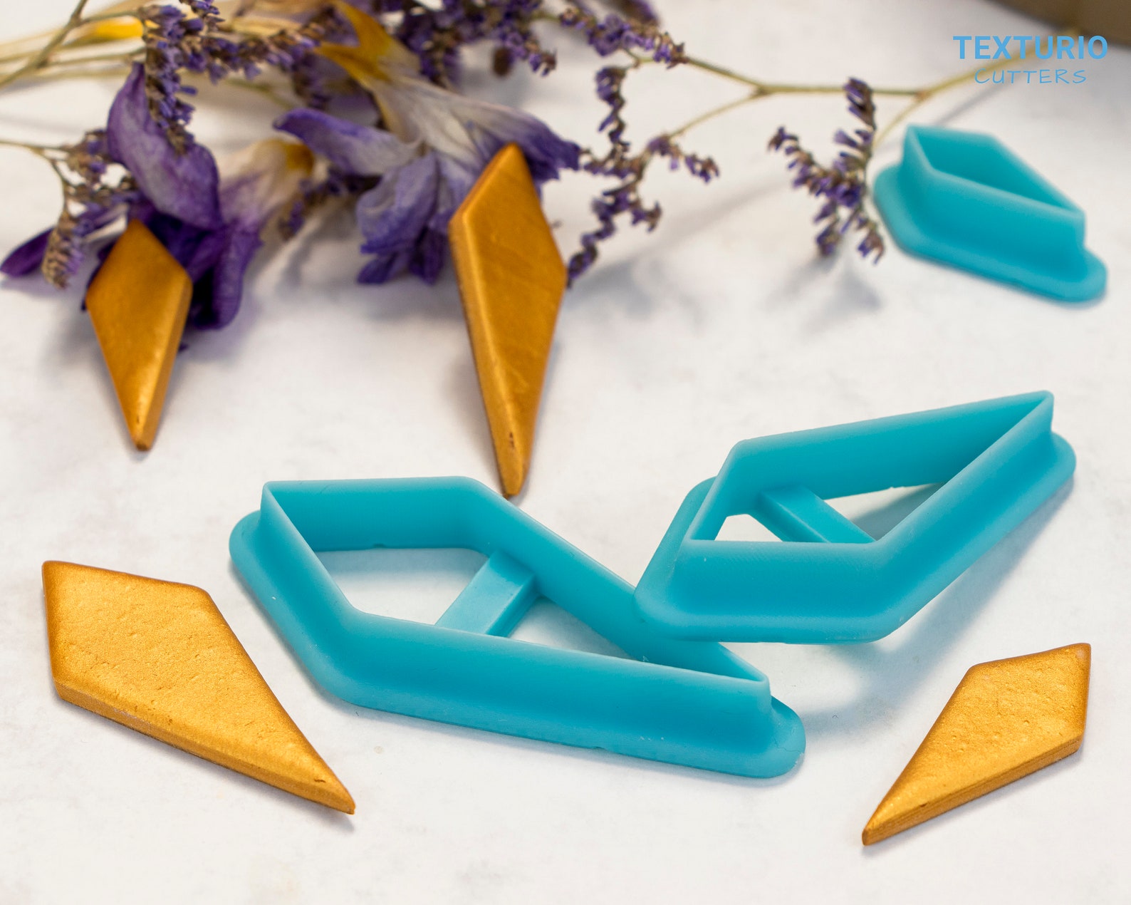 Crystal Shape Polymer Clay Cutter I Texturio Cutters for - Etsy