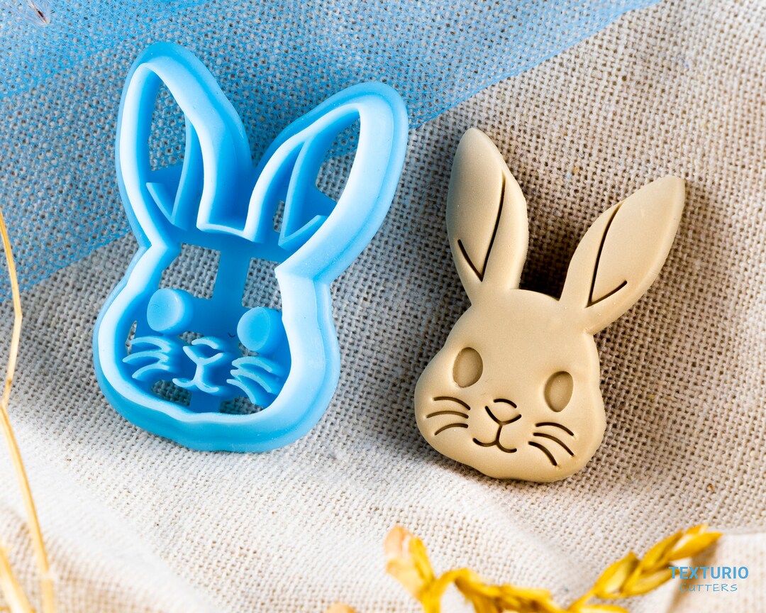 Bunny Rabbit Polymer Clay Cutter I Texturio Clay Cutters for Polymer ...