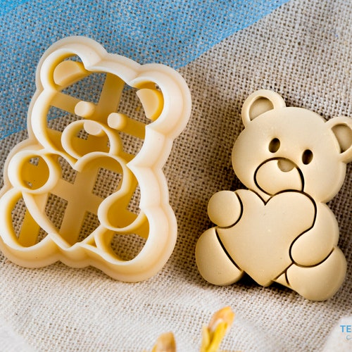 Heart Cat Polymer Clay Cutter I Texturio Clay Cutters for - Etsy