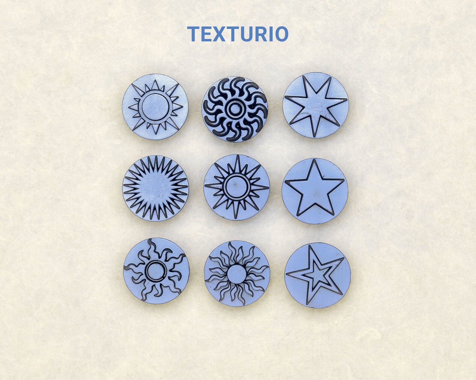 Texturio Stamps for Pottery, Pottery Stamps, Polymer Clay Tools, Soap ...