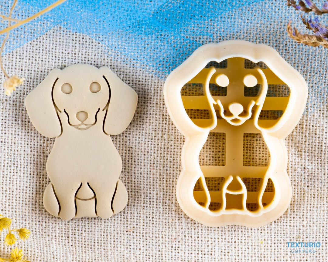 Dog Cutter I Dachshund Cutter I Texturio Polymer Clay Cutter for ...