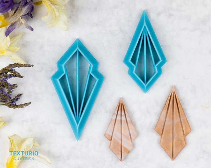 Aztec Crystal Polymer Clay Cutter I Texturio Clay Cutters for - Etsy