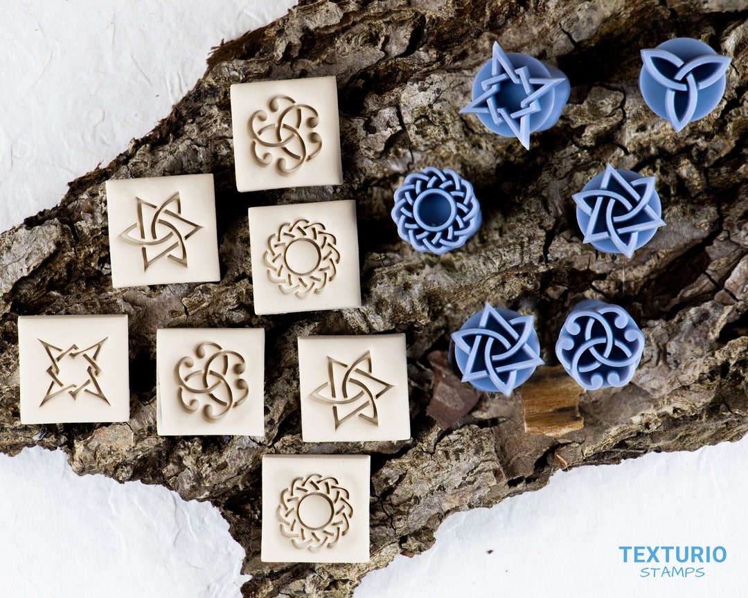 Celtic Runes Stamp Set I Polymer Clay Stamp I Pottery Stamp I Polymer ...
