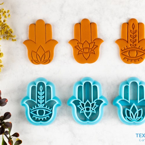 Hamsa Hand Polymer Clay Cutter I Texturio Clay Cutters for - Etsy