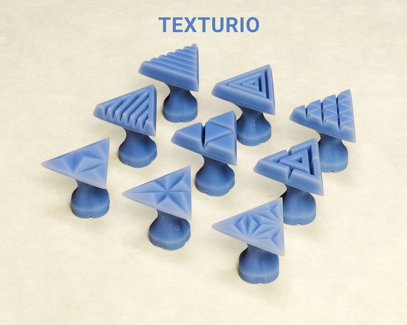 Triangle Stamp I Pottery Stamp Set I Polymer Clay Stamp I Embossing ...