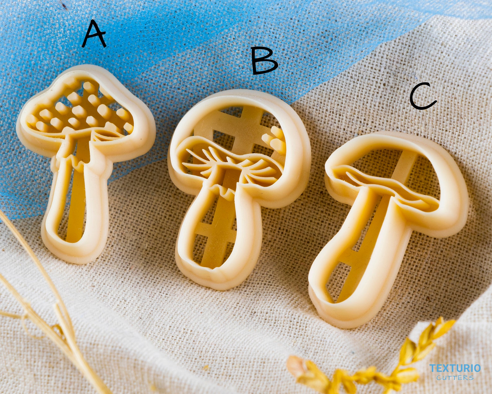 Mushroom Woodland Cutter I Texturio Polymer Clay Cutter for - Etsy