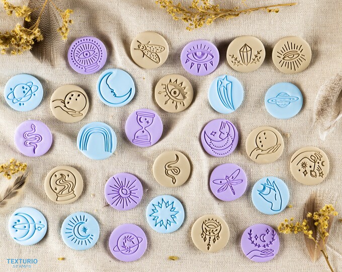 Woman Face Stamp Set I Polymer Clay Stamp I Pottery Stamp I - Etsy