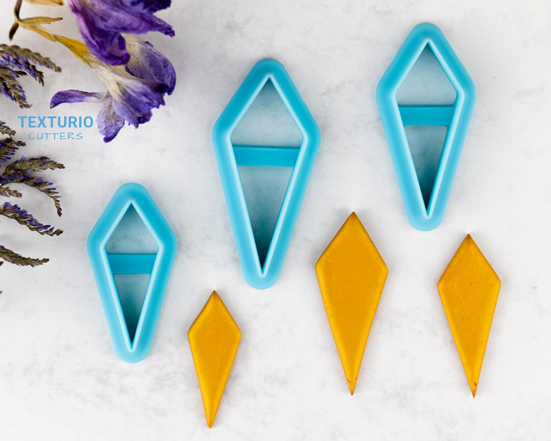 Crystal Shape Polymer Clay Cutter I Texturio Cutters for Polymer Clay I ...