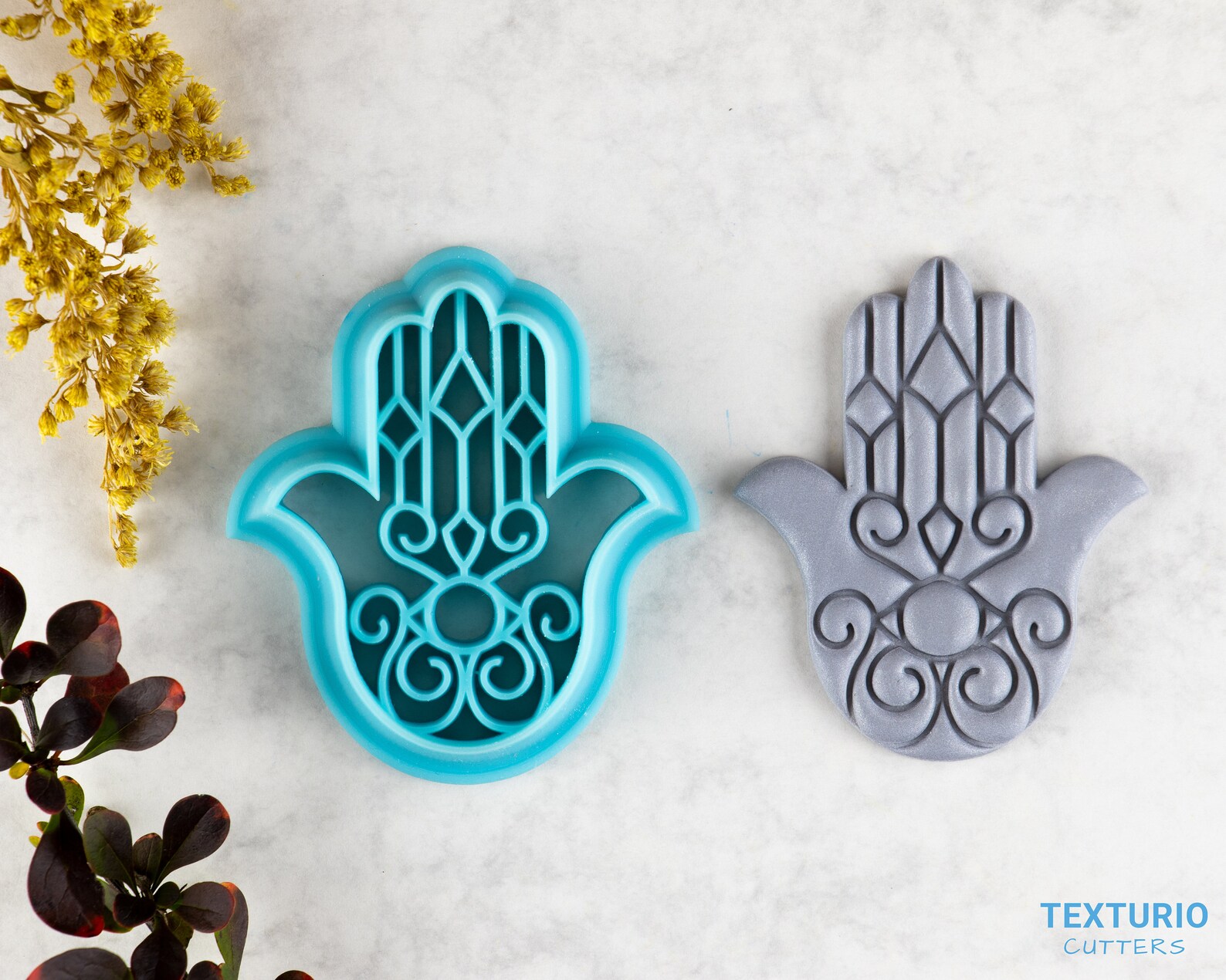 Hamsa Hand Polymer Clay Cutter I Texturio Clay Cutters for - Etsy